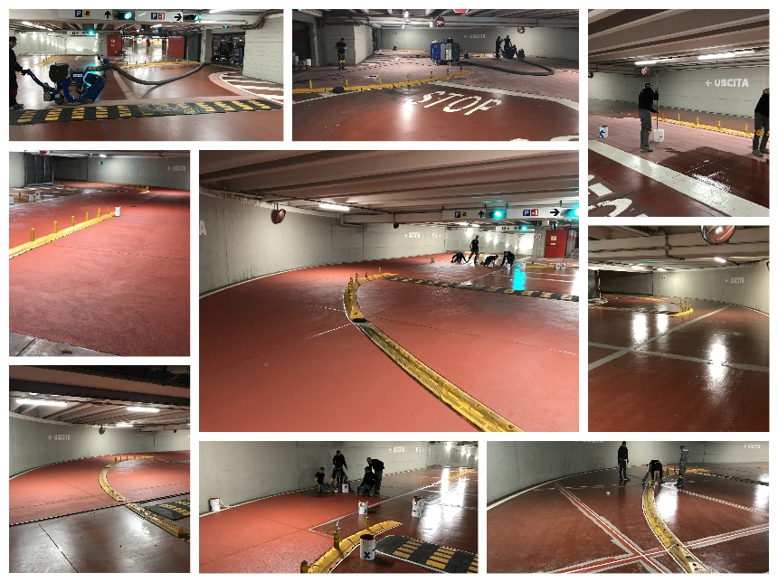 Riqualificazione ingresso al parcheggio supermercato